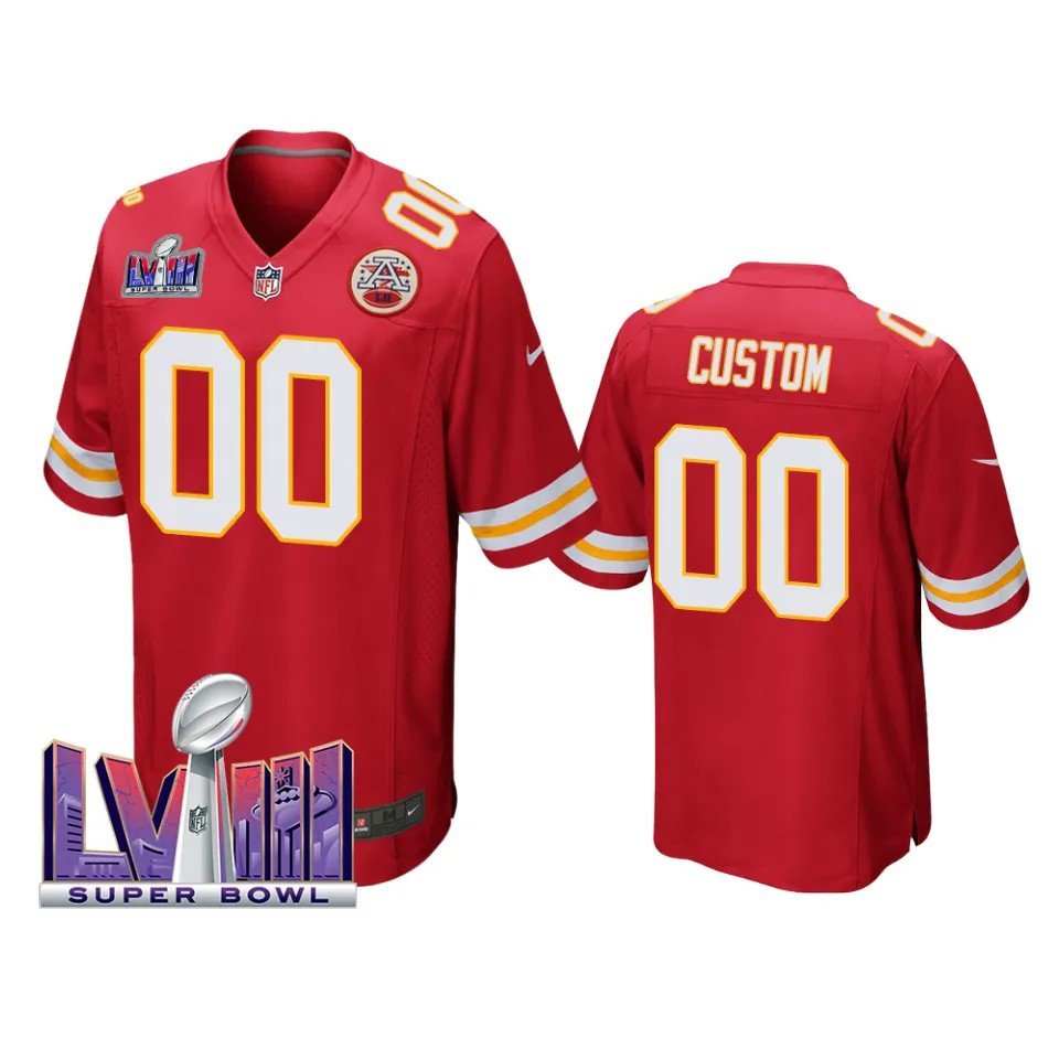 Chiefs Custom Super Bowl LVIII Jersey – Football Fanzone