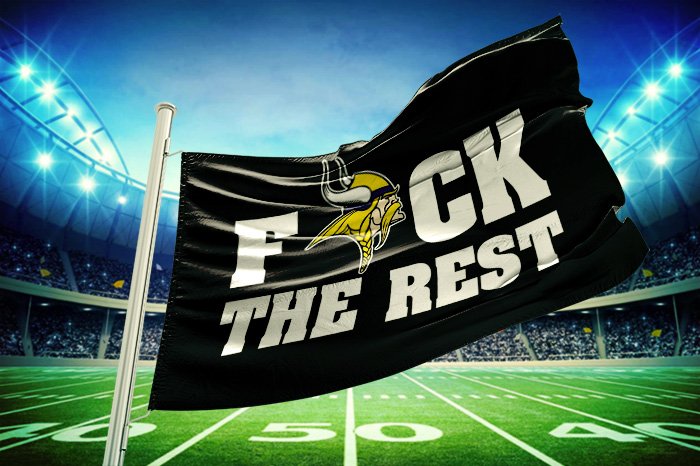 Vikings FTR flag – Football Fanzone